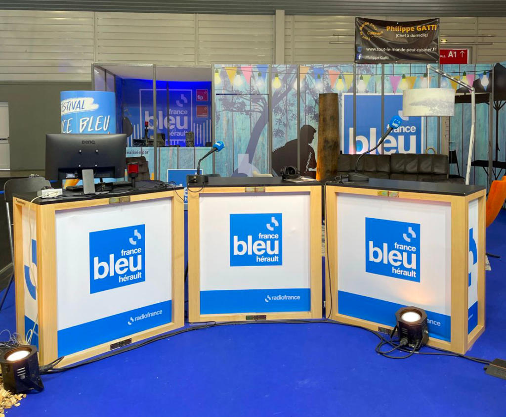 Comptoir pliable bois 100 – So Communication