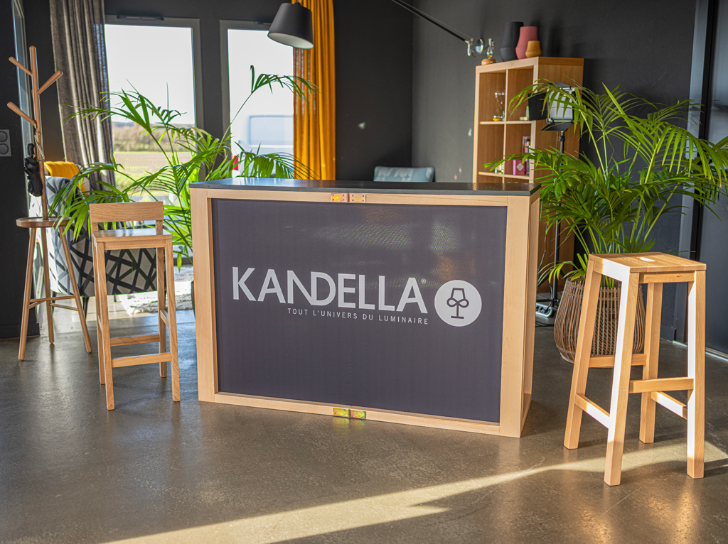 Comptoir pliable 150 bois – So Communication